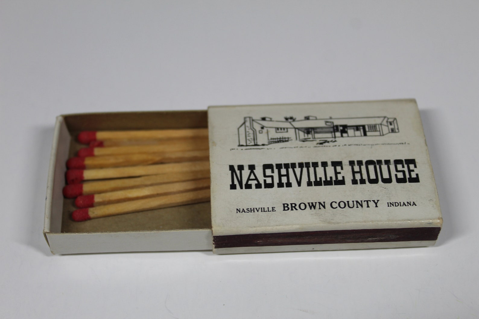 Vtg Matchbox Nashville House, Restaurant, Nashville, Indiana, Brown ...
