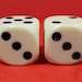 Vintage Large Dice ~ Oversized Black and off White Pair of Dice Made in ...