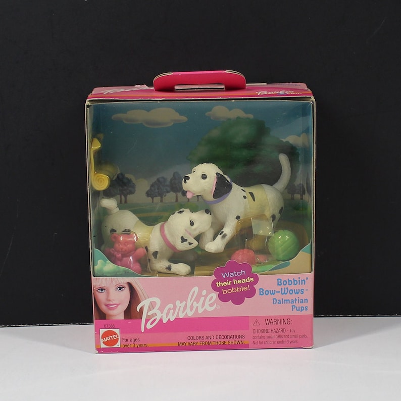 Barbie Dog Bobbin Bow Wows Pet Dalmatian Pups Bobble Head Dogs and ...