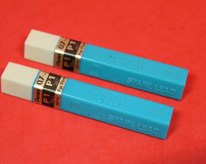 Vintage PENTEL Film Mechanical Pencil Lead P1 Soft .7mm Black NOS Japan ...