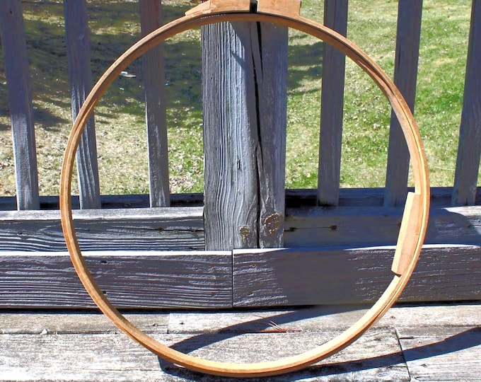Gibbs Wooden Embroidery Hoop Large Round Screw Closure Vintage Quilting ...