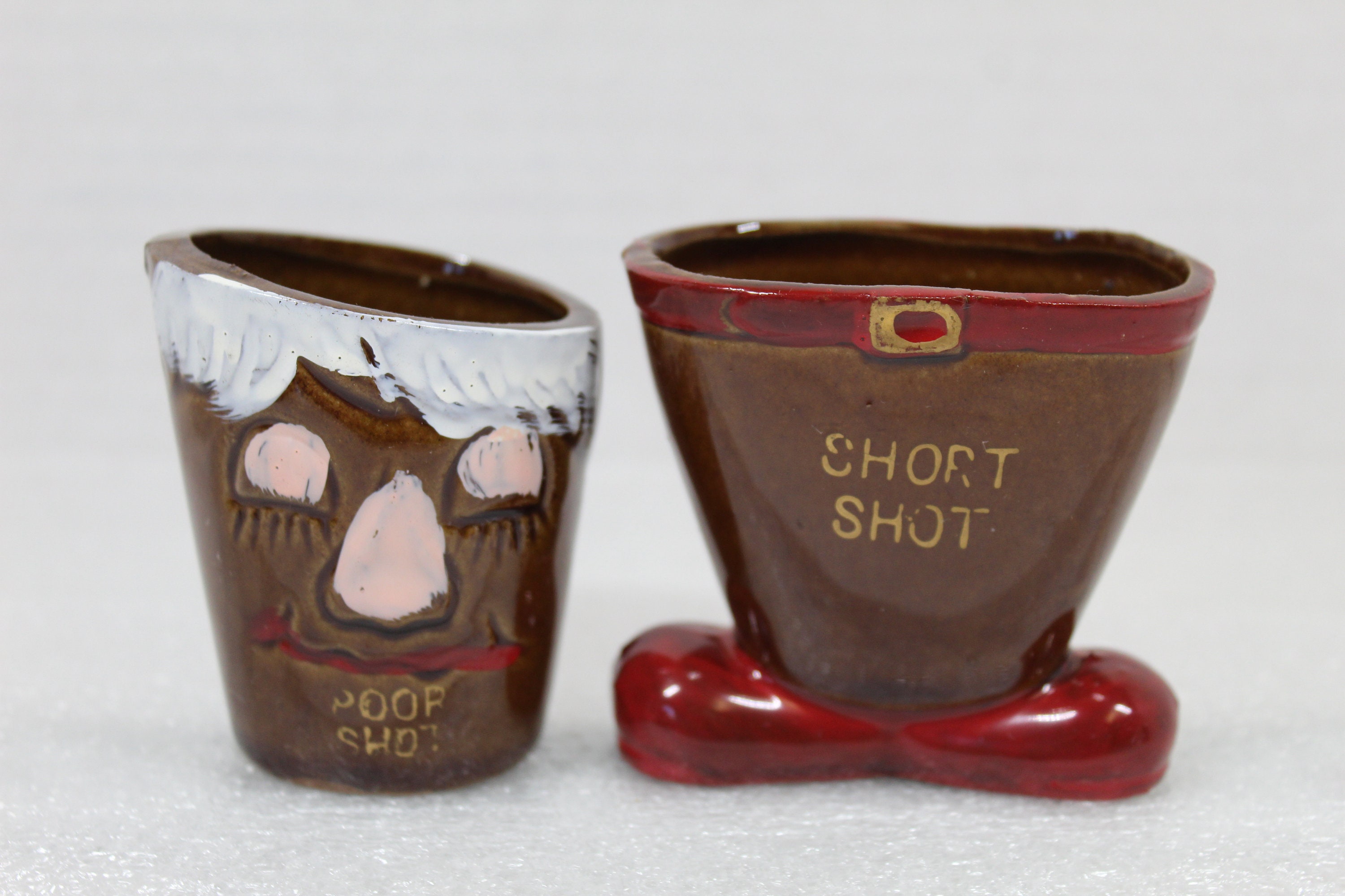 Vintage Shot Glass Set / 7 Japan Brown Glaze Pottery Shot - Etsy