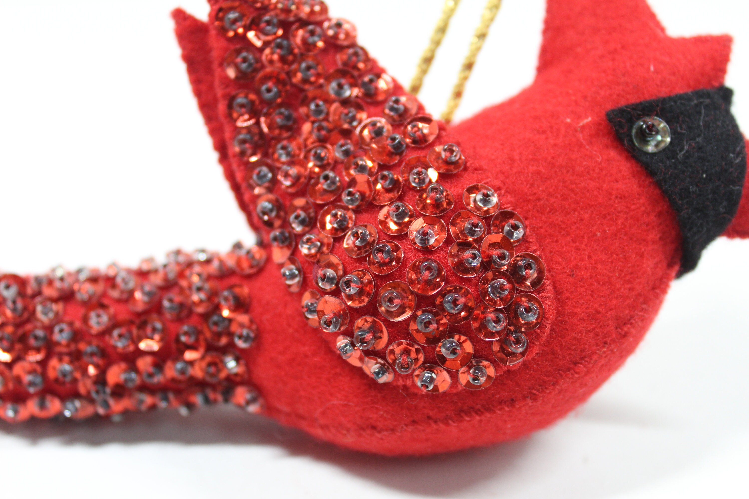 Vintage Felt Cardinal Bird Sequin and Beaded Christmas - Etsy