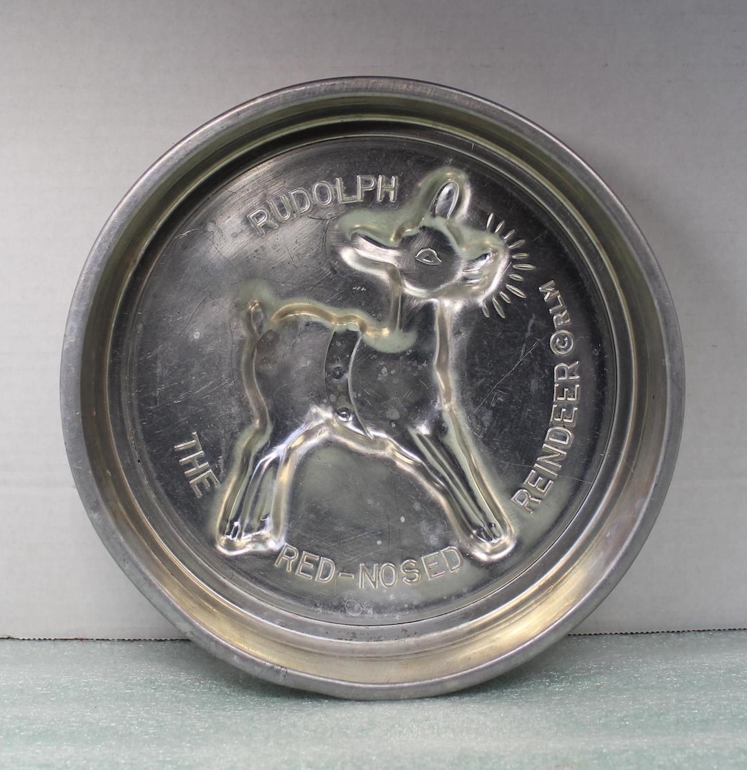 Vintage Christmas Rudolph the Red Nosed Reindeer Holiday Cake Baking ...