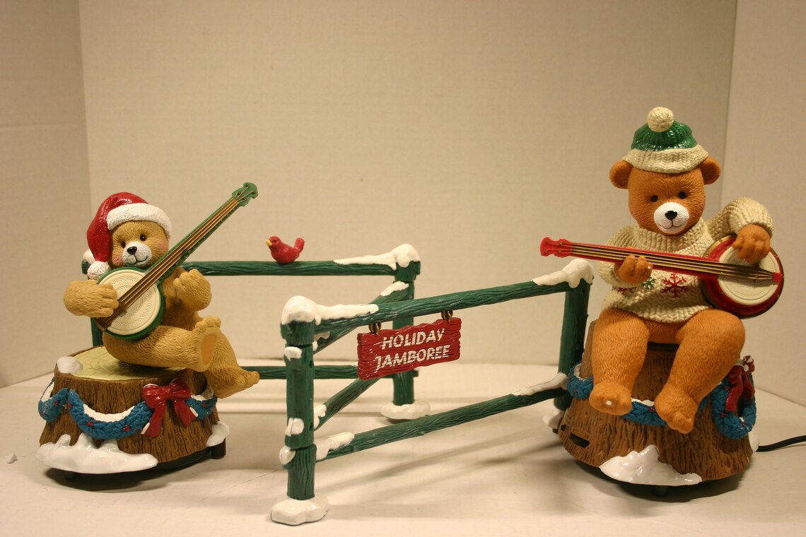 Vintage Mr. Christmas Dueling Banjo Bears Holiday Jamboree / - Etsy