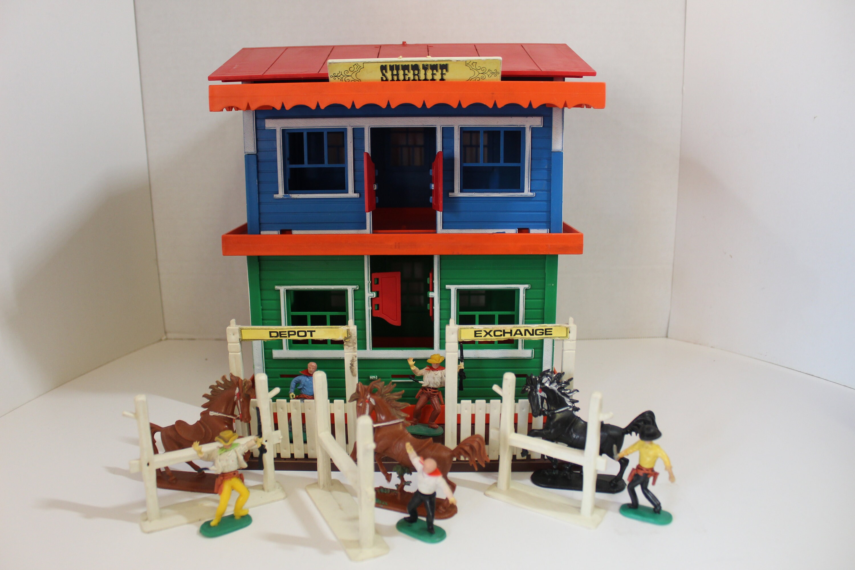 Sears Big Western Town Play Set W. Germany Vintage 70's / - Etsy