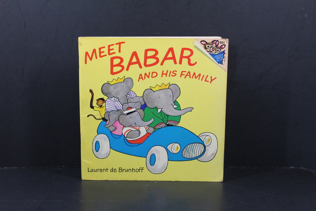 Vintage Book Meet Babar and His Family 1973 Soft Cover Book by Laurent ...
