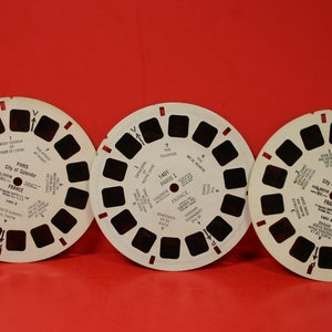 View Master Reels Vintage 1950's / Paris France, Switzerland, Niagara ...