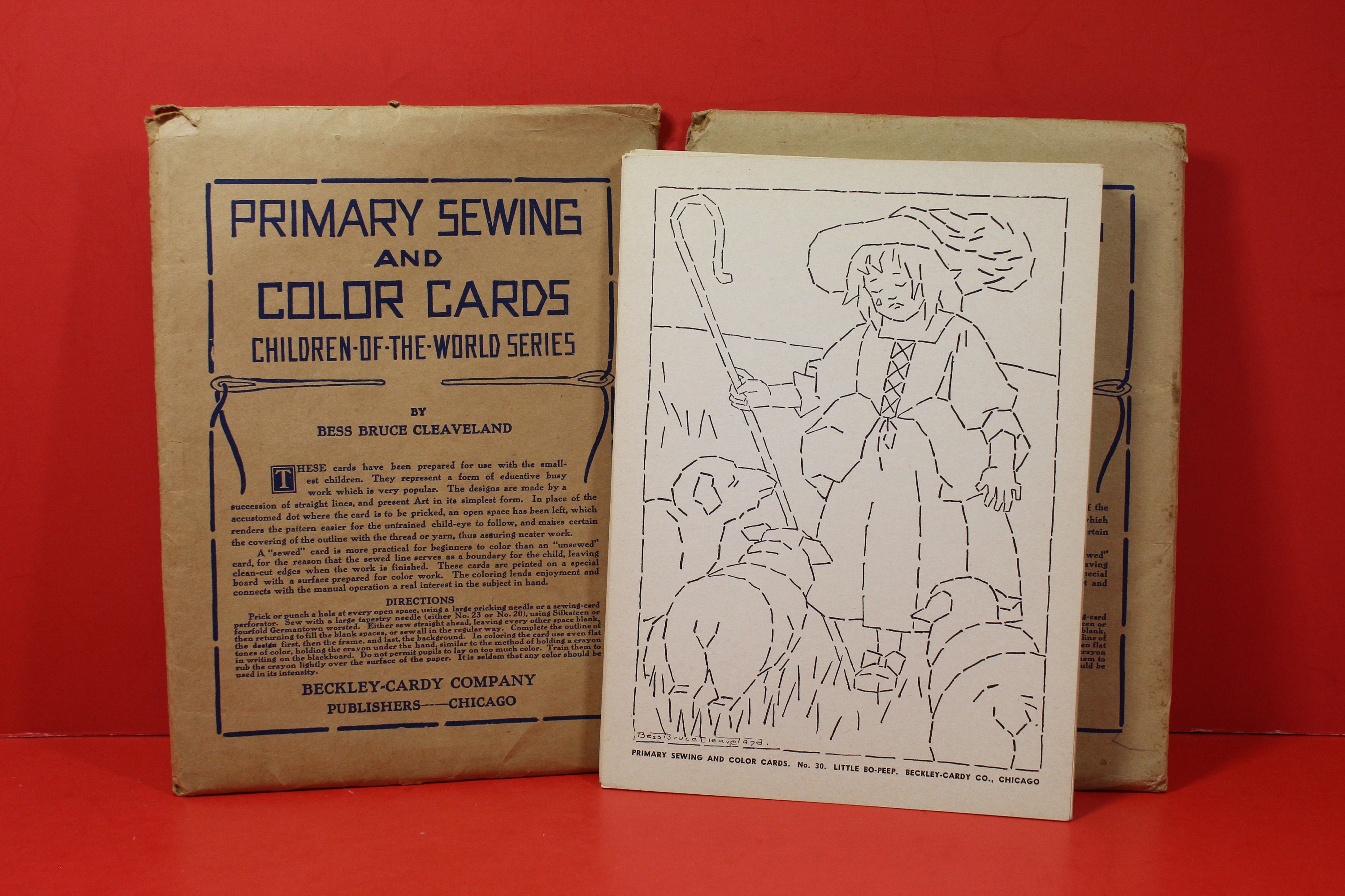 37 VTG Primary Sewing and Color Cards Buckley-cardy Company, Chicago ...
