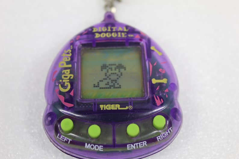Vintage Giga Pet Digital Purple Doggie by Tiger Electronics / Authentic ...
