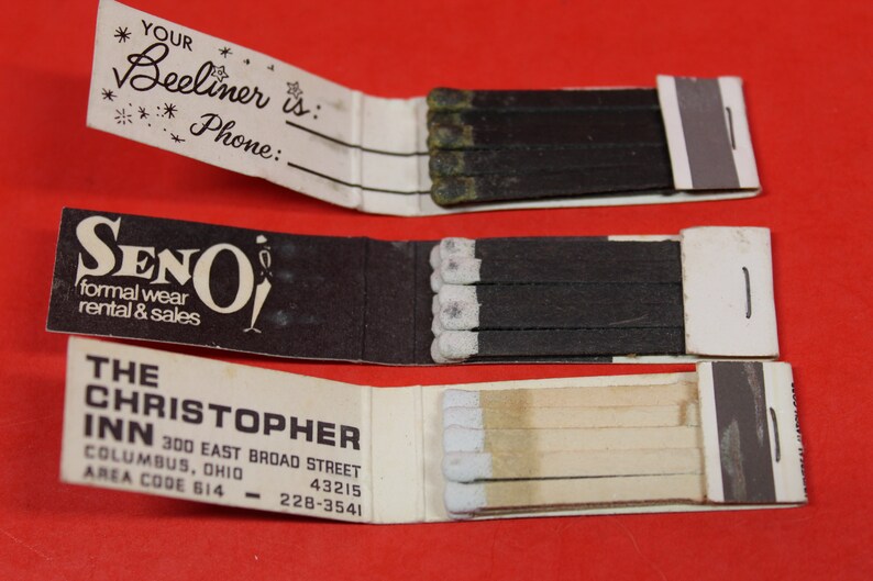 Vintage Matchbook Mini's Lot of 7 / Matches / Collectible Advertising ...