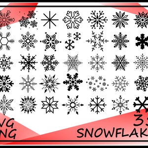 Snowflake Svg Snowflakes Svg Bundleflake Winter Svg | Etsy