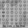 Mega Emoji Face SVG Bundle, Emoji Svg Bundle, Emoji PNG Bundle, Emoji ...