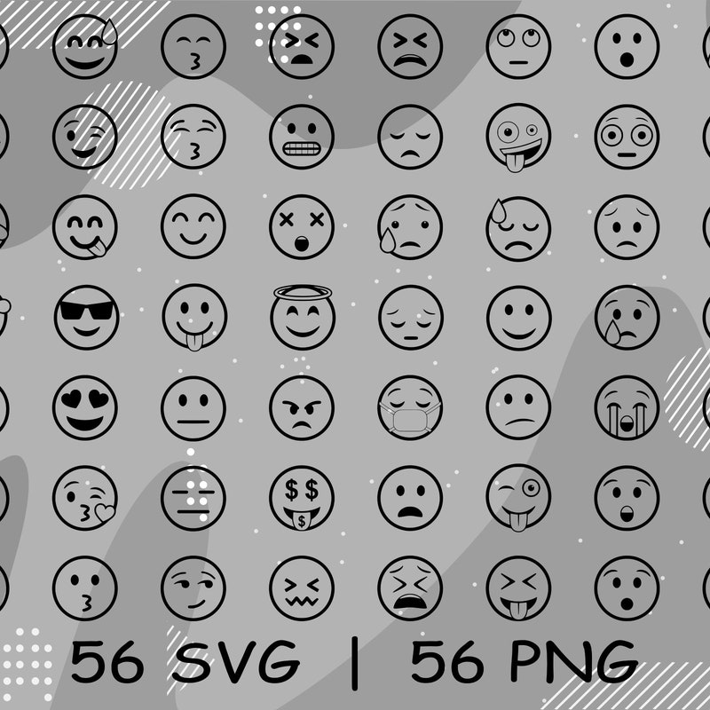 Face Simple Outlines - Etsy UK