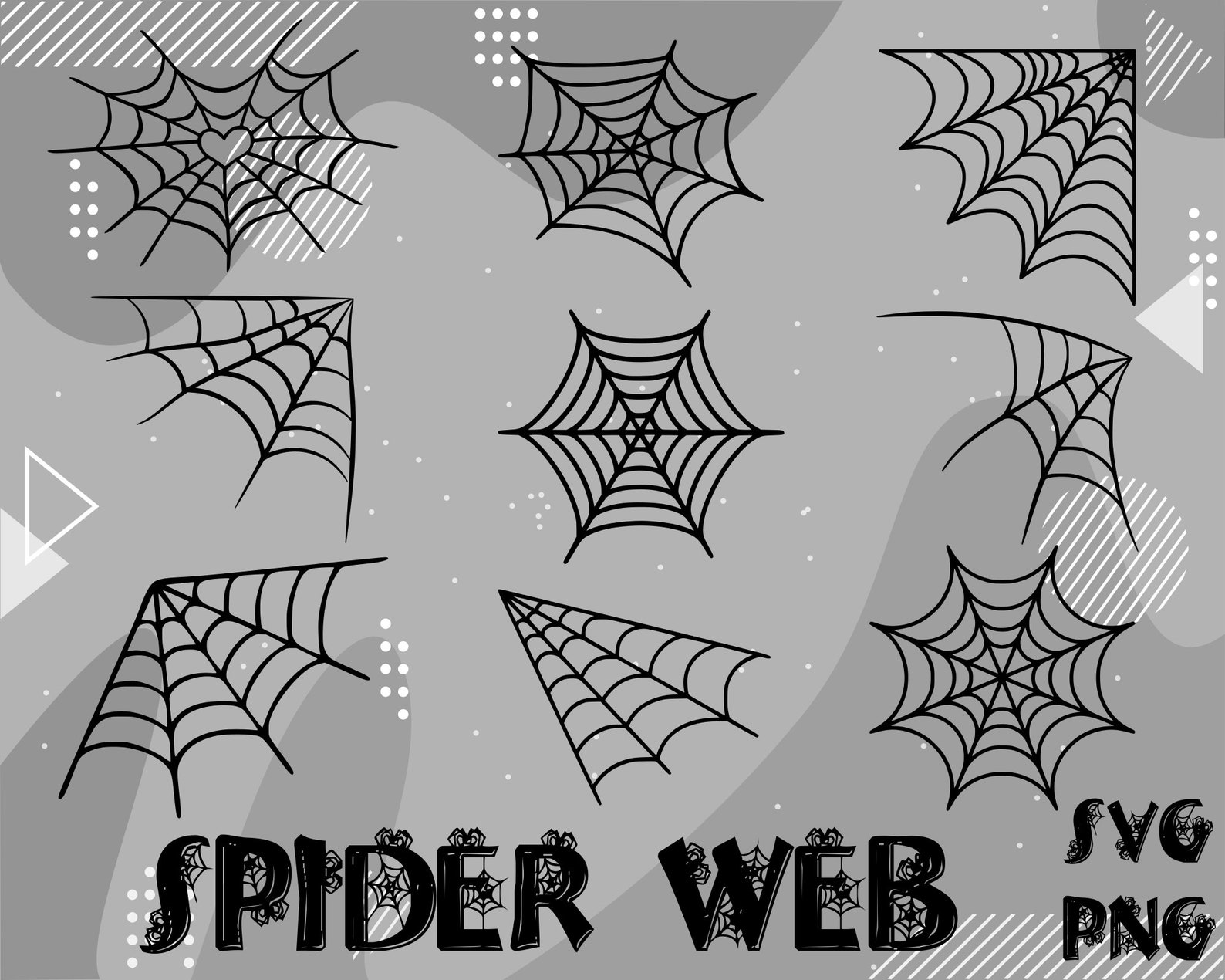 Spider Web SVG File, Halloween SVG, Digital Download (svg & Png)... - Etsy