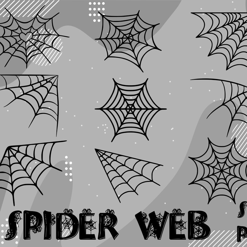 Spider Web Svg - Etsy