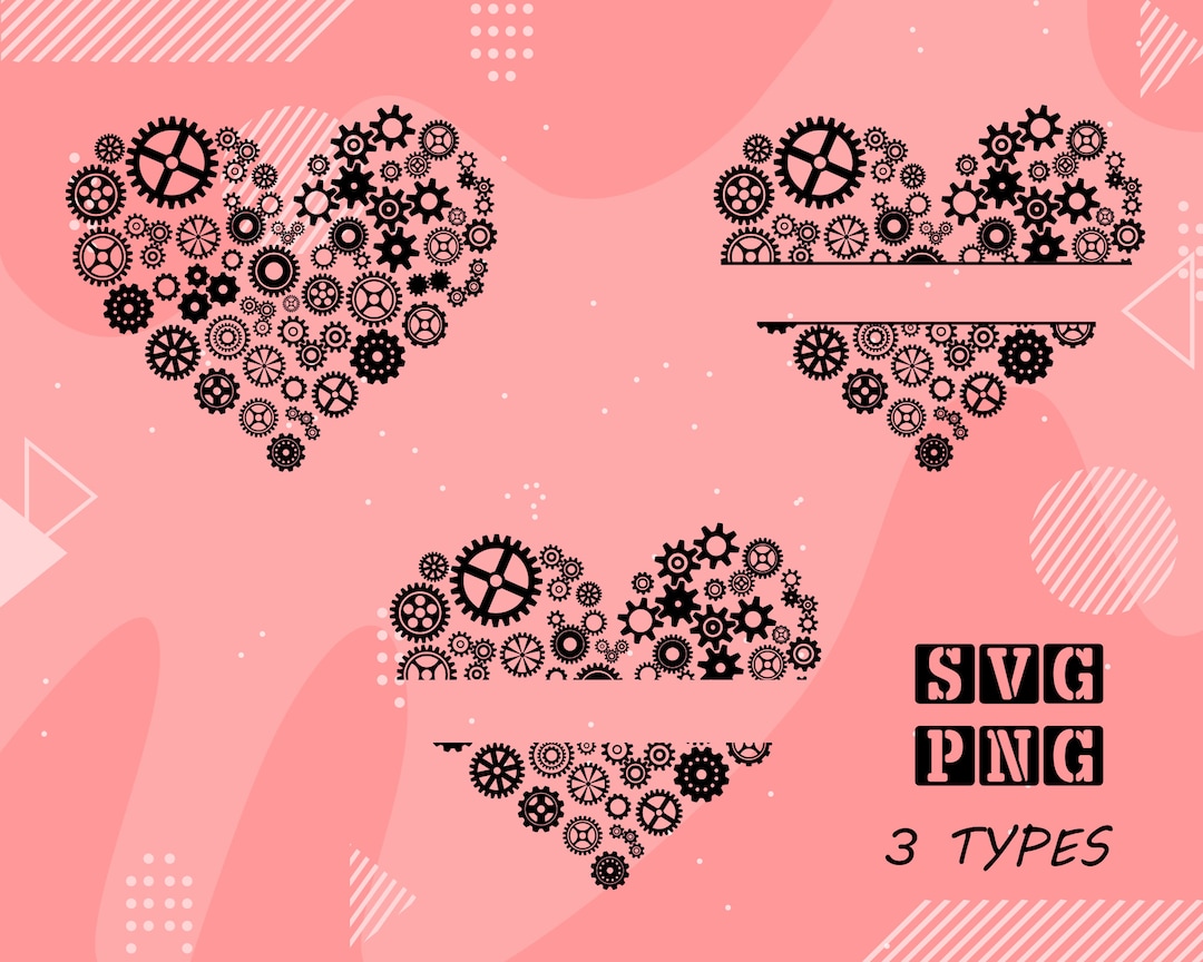 Steampunk Heart SVG | PNG... - Etsy