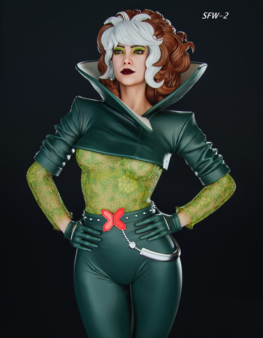 Rogue x-men_fan_art/statue to Assemble and Paint or Fully Painted - Etsy