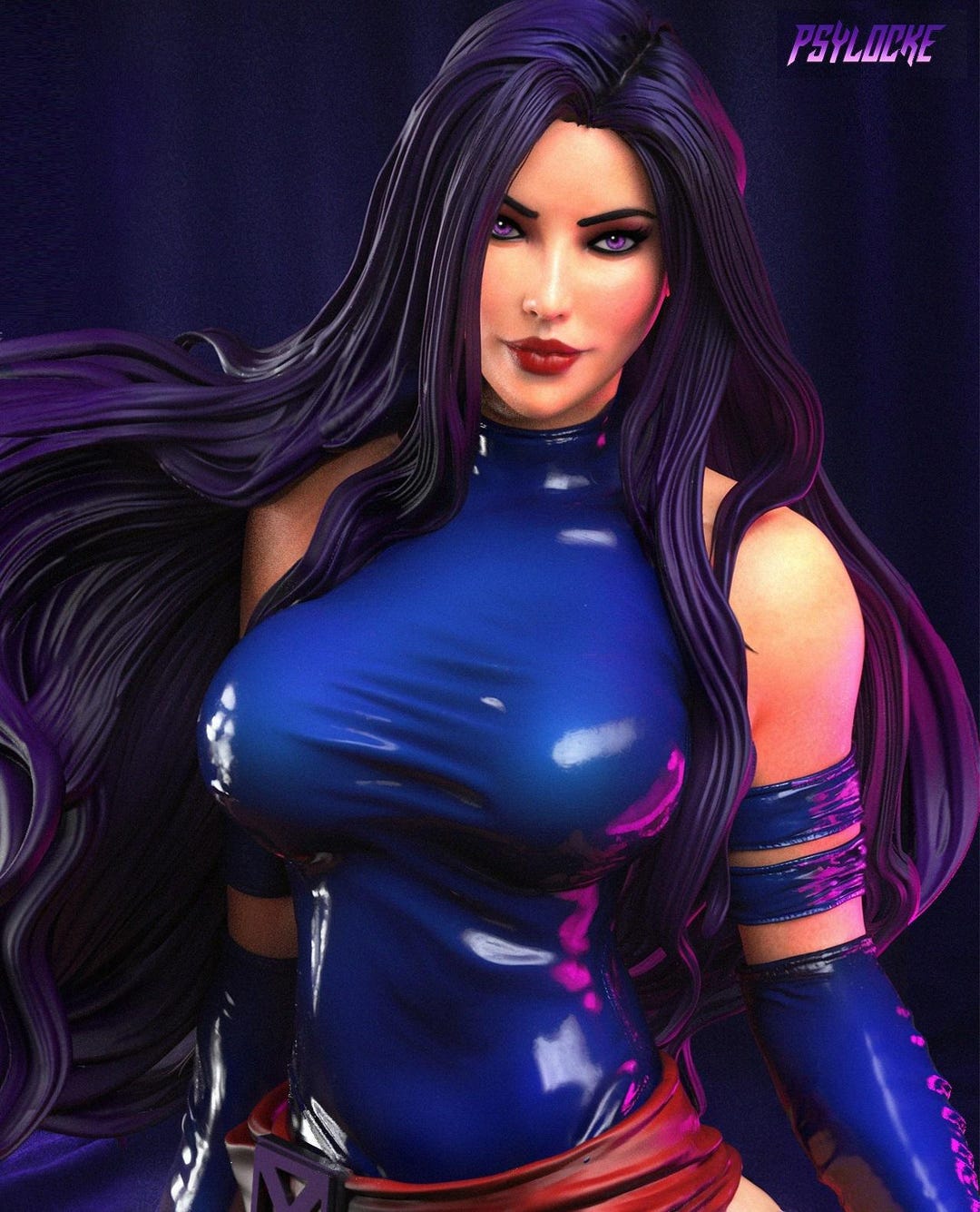 Psylocke_ X-men_ Fan_art/resin Scale Model for Assembling and Painting ...
