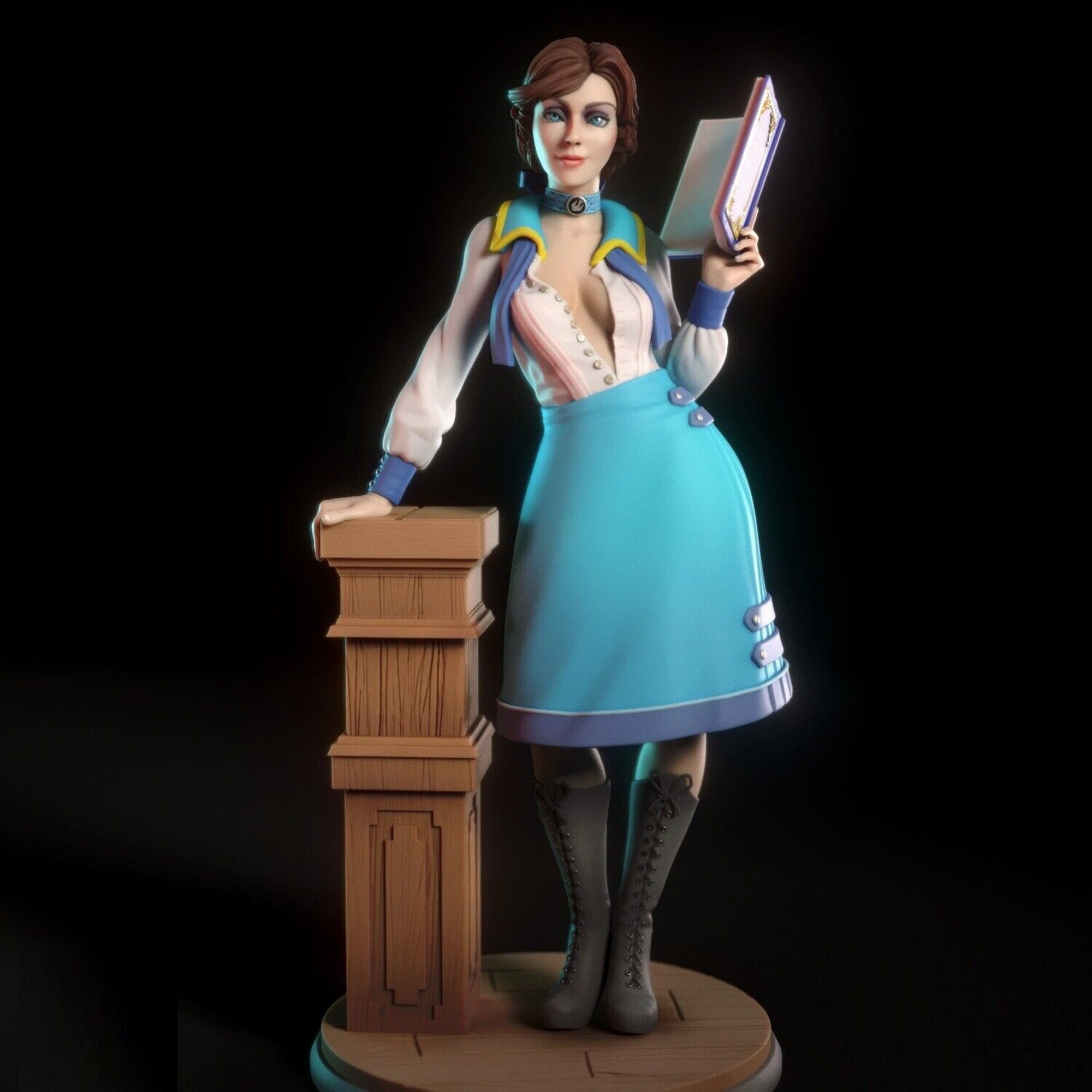 Elizabeth Bioshock_fan_art /resin Scale Model for Assembling and ...