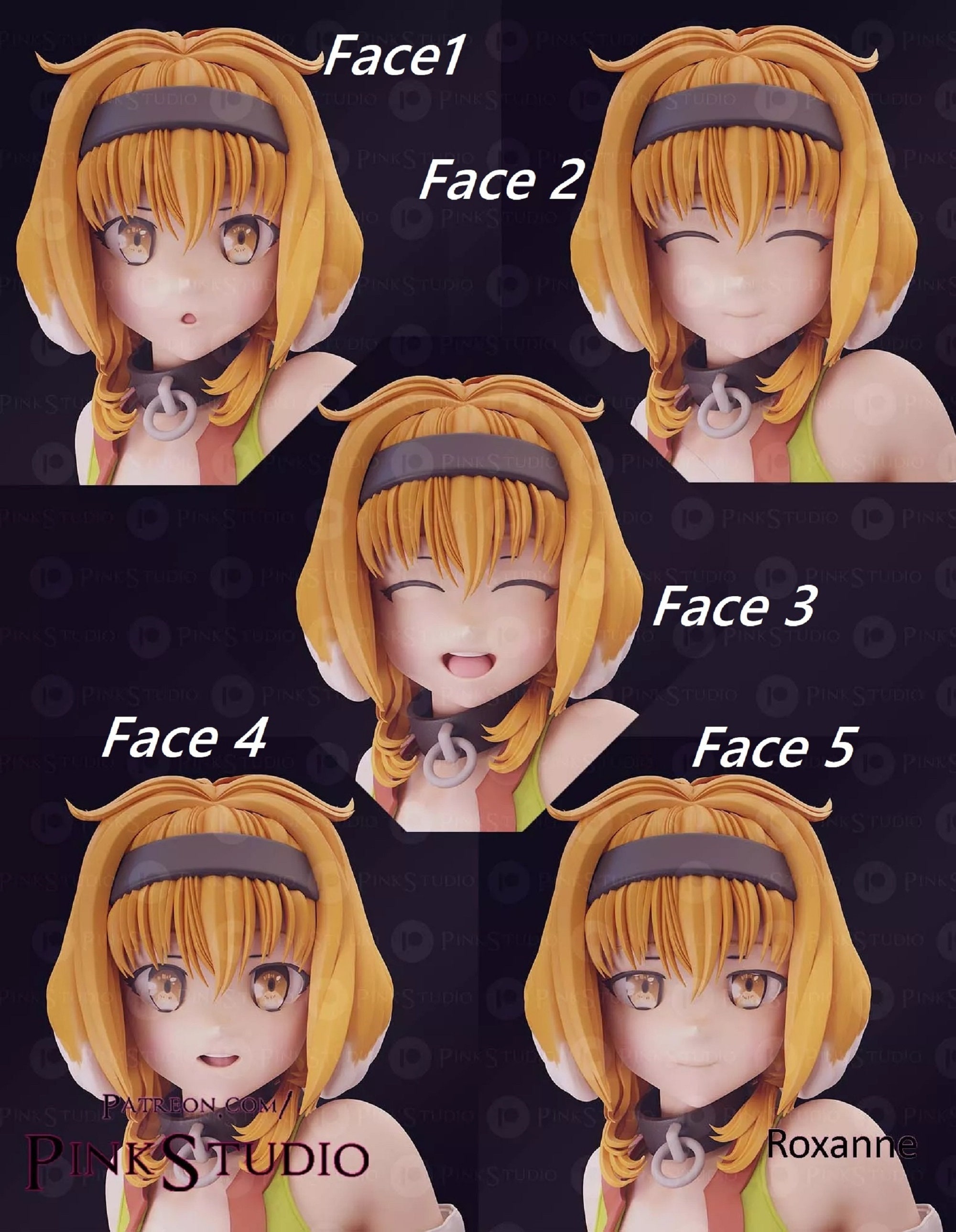 Roxanne_slave_harem_fan Art /3d Scale Model for Assembly and - Etsy ...