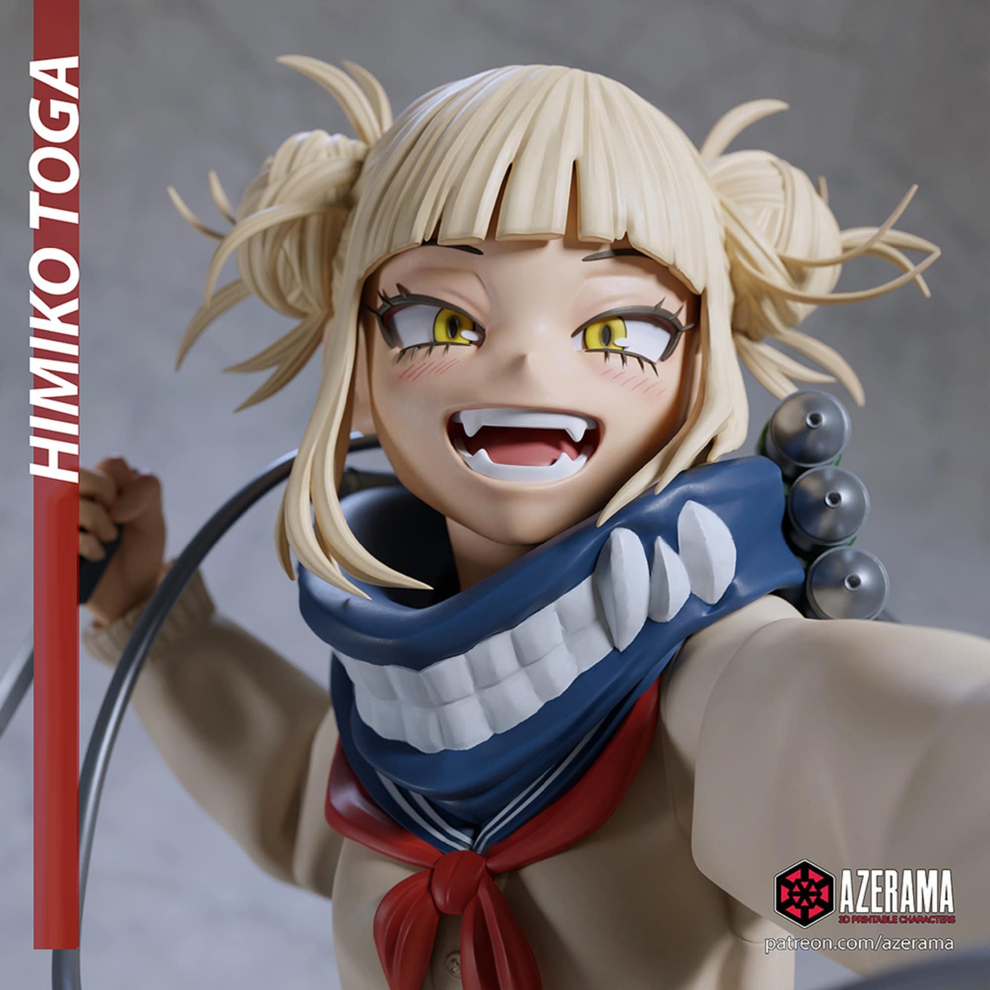 Himiko Toga_MHA Fan_Art /Modelo a escala de resina para armar y pintar ...