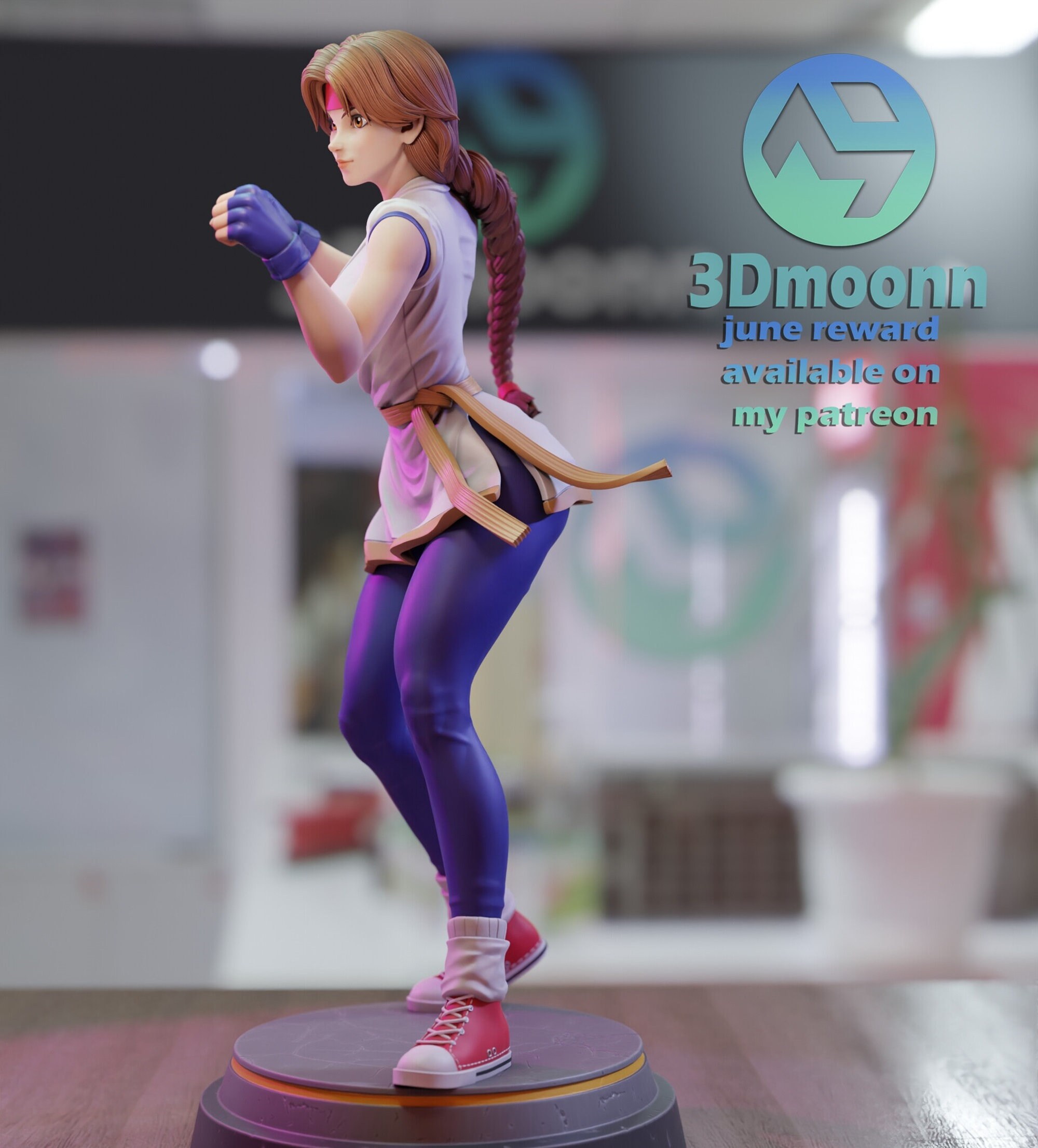 Yuri the_king_of_fighters_fan_art/sculpture Unpainted garage Kit or ...