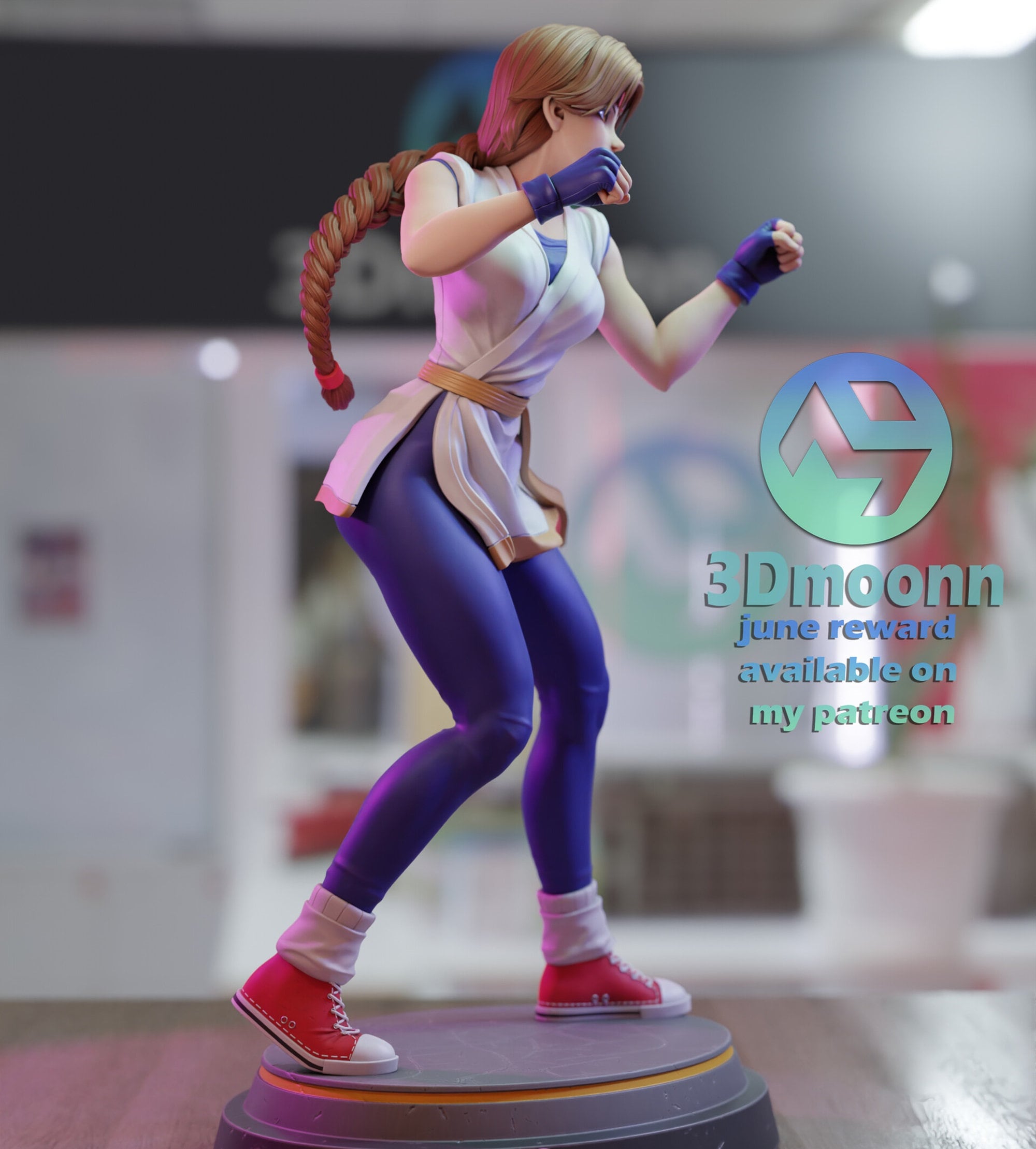 Yuri the_king_of_fighters_fan_art/sculpture Unpainted garage Kit or ...