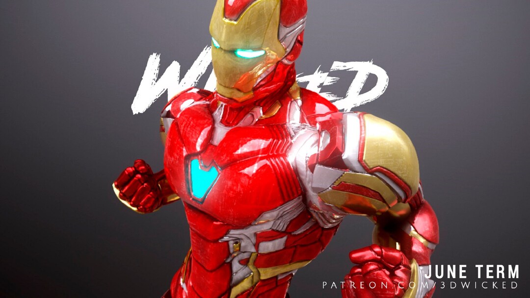 Avengers_rescue_iron_manfan_art ABS Resin Statue to Assemble and Paint ...