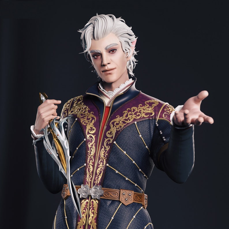 Astarion bg3_fan Art /resin Scale Model for Assembling and Painting or ...