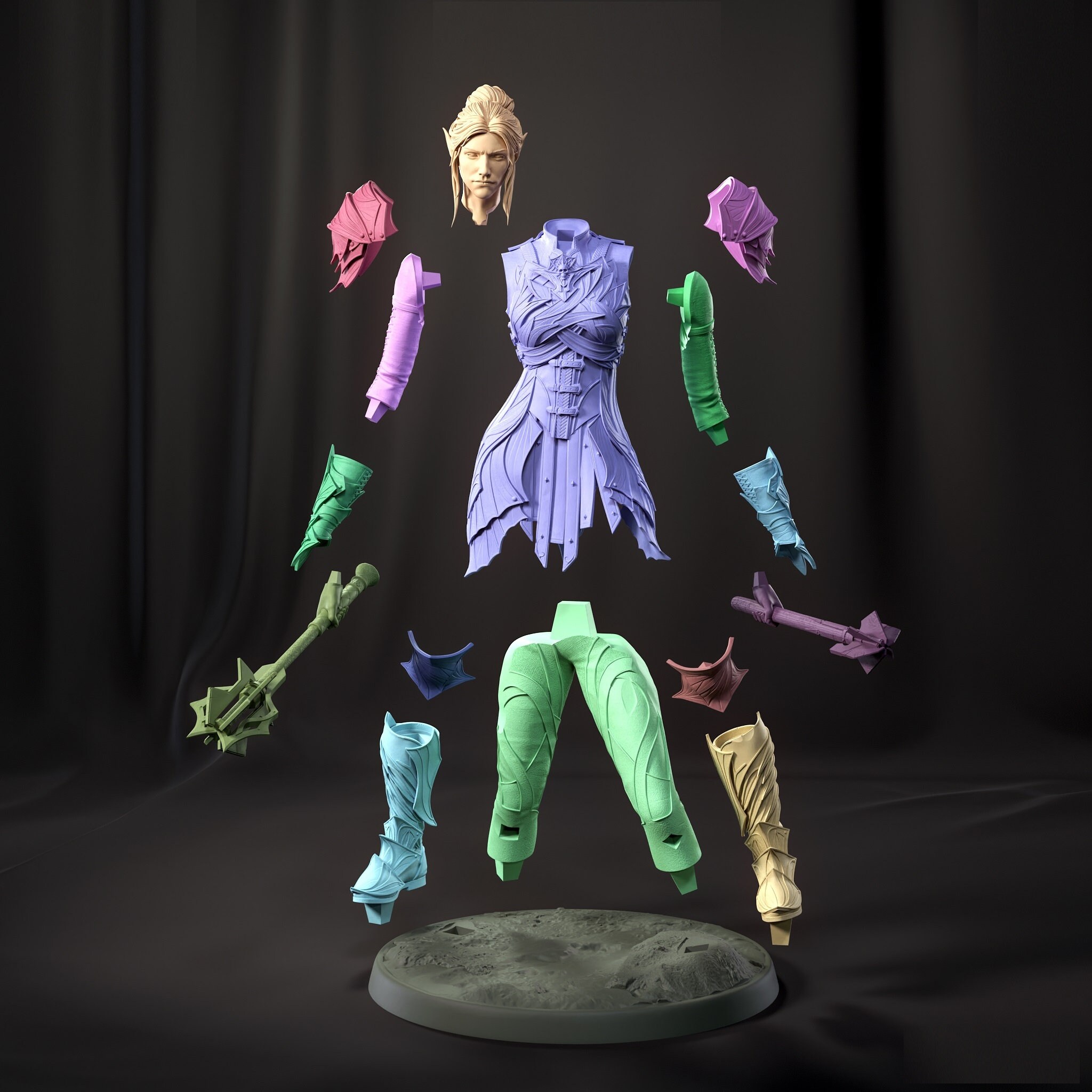 Minthara_bg3_fan Art /resin Scale Model for Assembling and Painting or ...