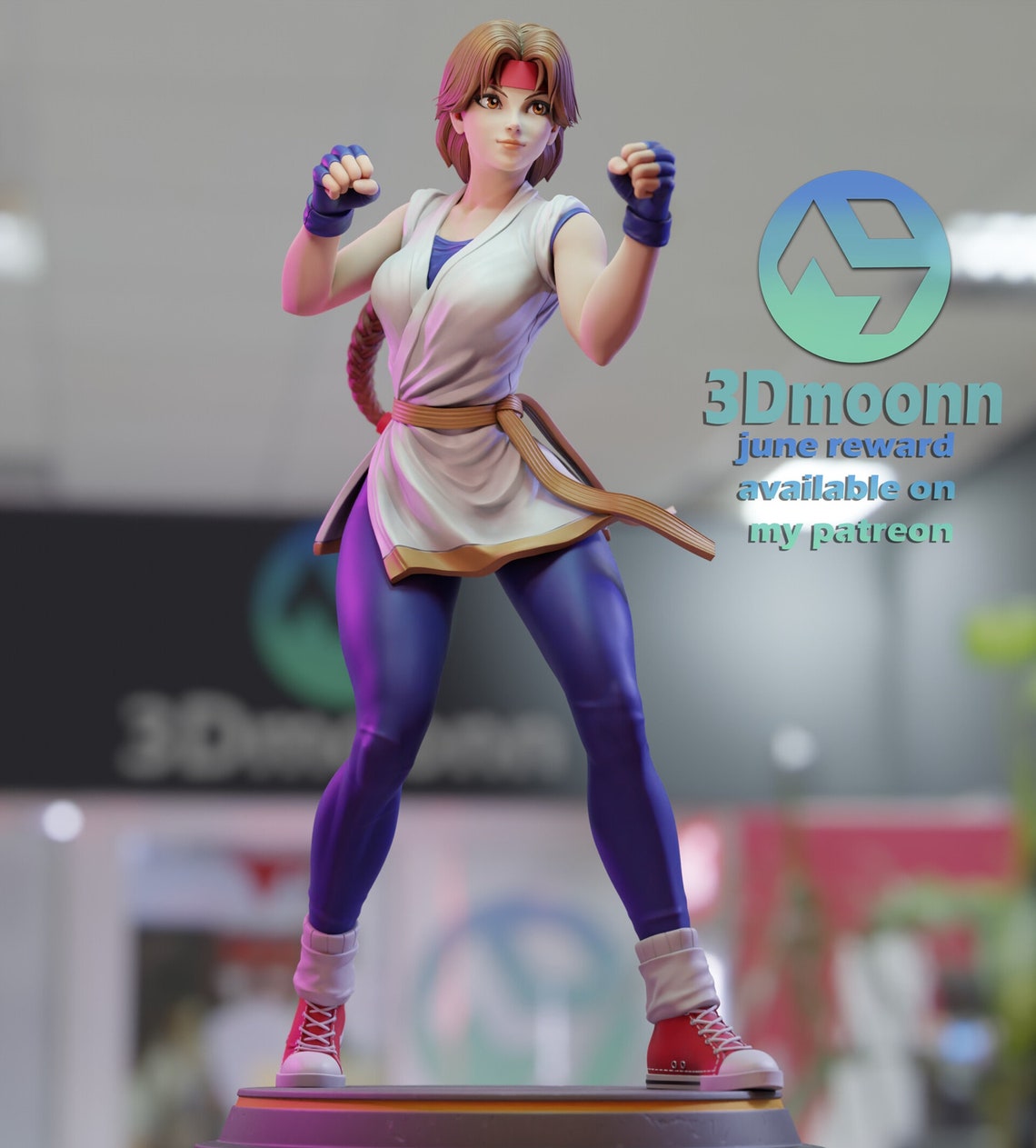 Yuri the_king_of_fighters_fan_art/sculpture Unpainted garage Kit or ...