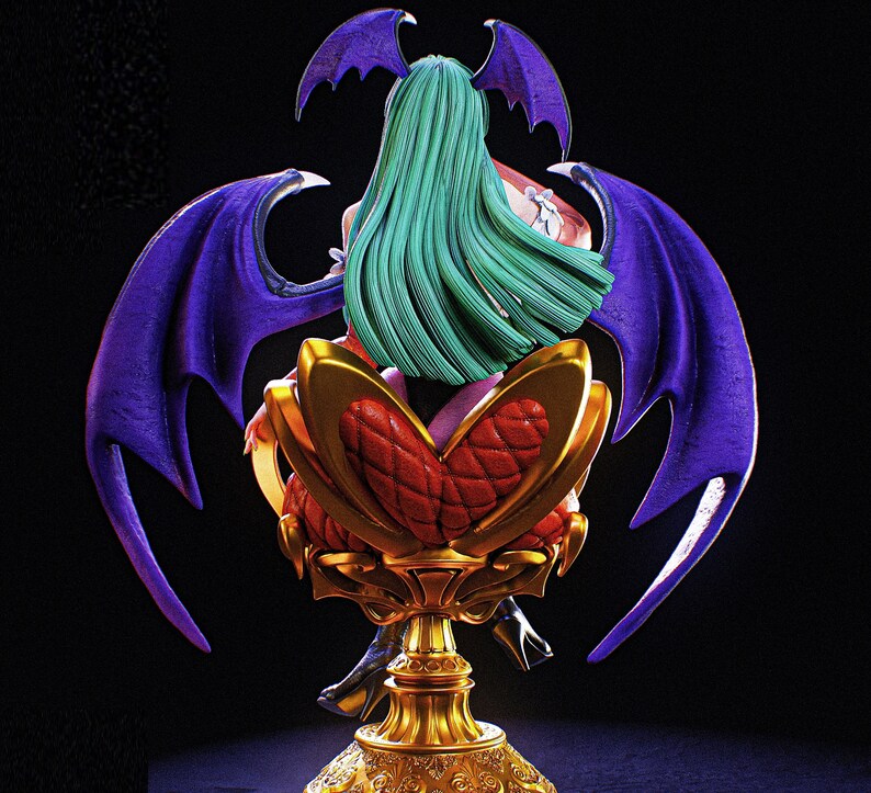 Morrigan_ darkstalkers_fan_art / Sculpture Unpainted or Fully Paintedt ...