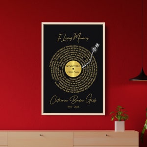 Memorial Day - Honor and Remember With Custom Song Lyrics Art Gift or ...