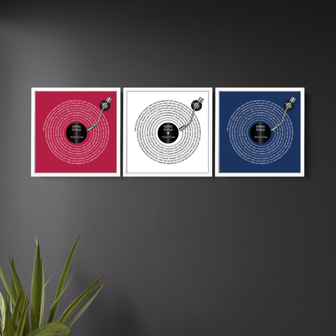 Custom Fourth of July Song Lyrics Art Print - Personalized Patriotic ...