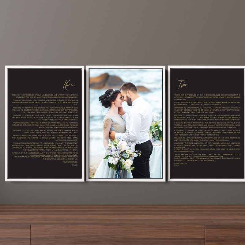 Wedding Vows Framed - Etsy