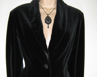 Steampunk Black Cropped Jacket - Etsy