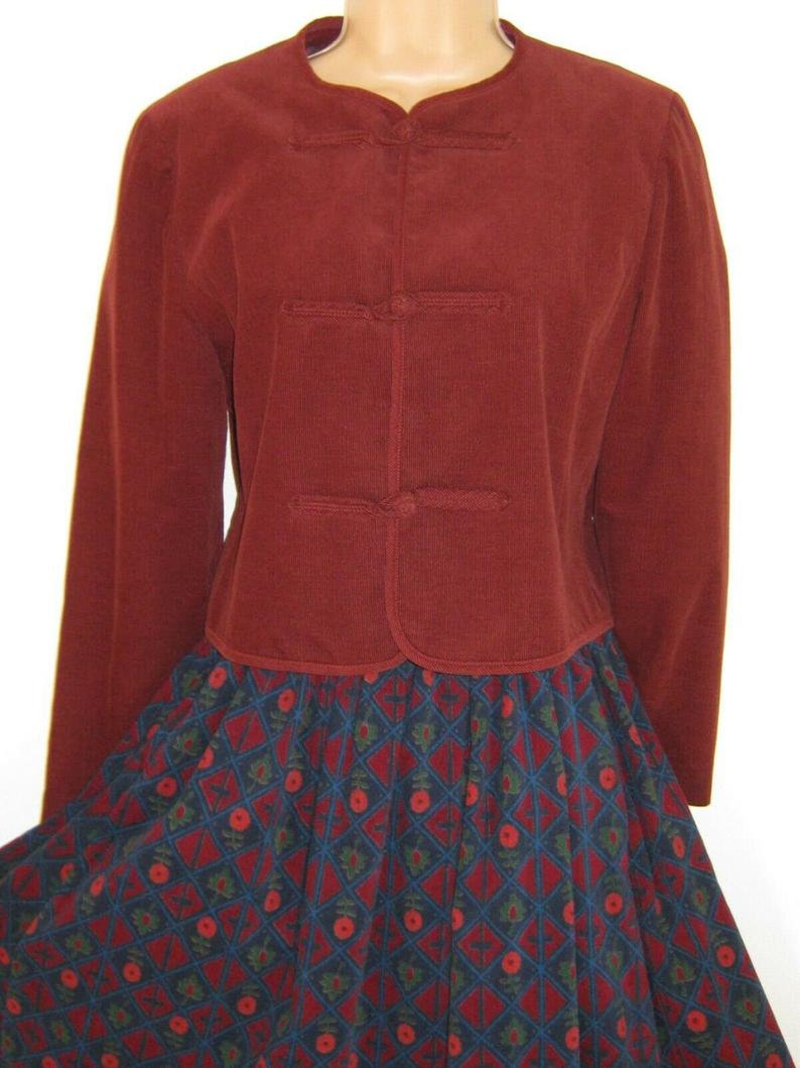 LAURA ASHLEY Vintage Autumn Russet Country Style Needlecord - Etsy Canada