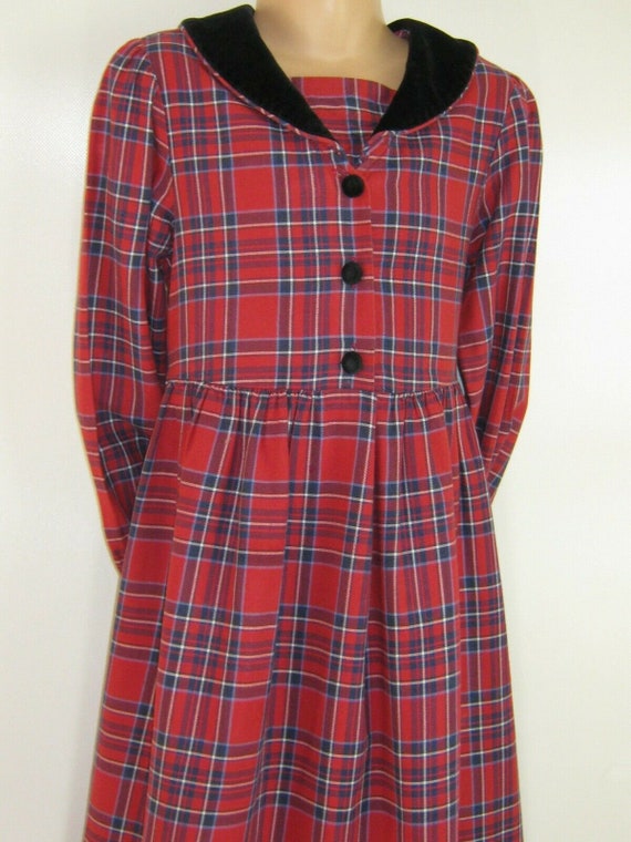 LAURA ASHLEY Vintage "Mother&Child" Label Tartan Chec… - Gem