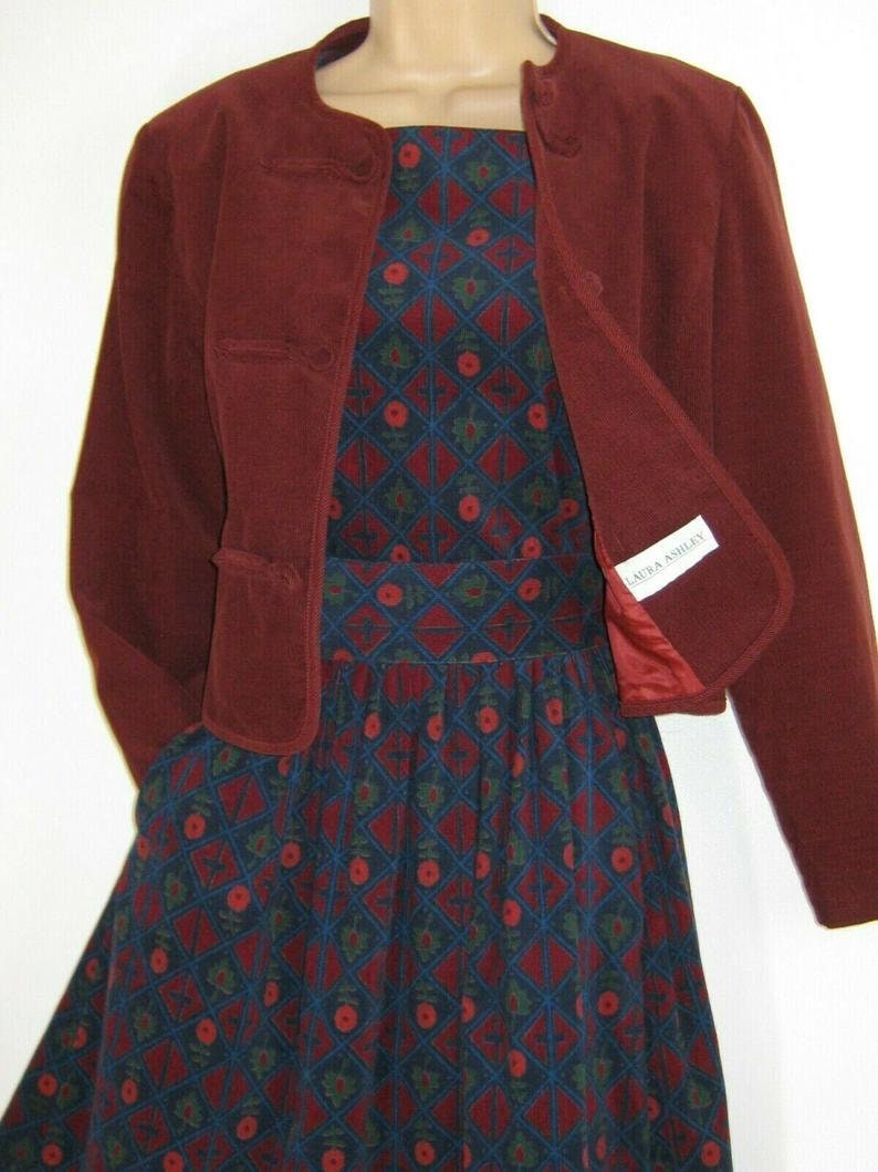 LAURA ASHLEY Vintage Autumn Russet Country Style Needlecord - Etsy Canada