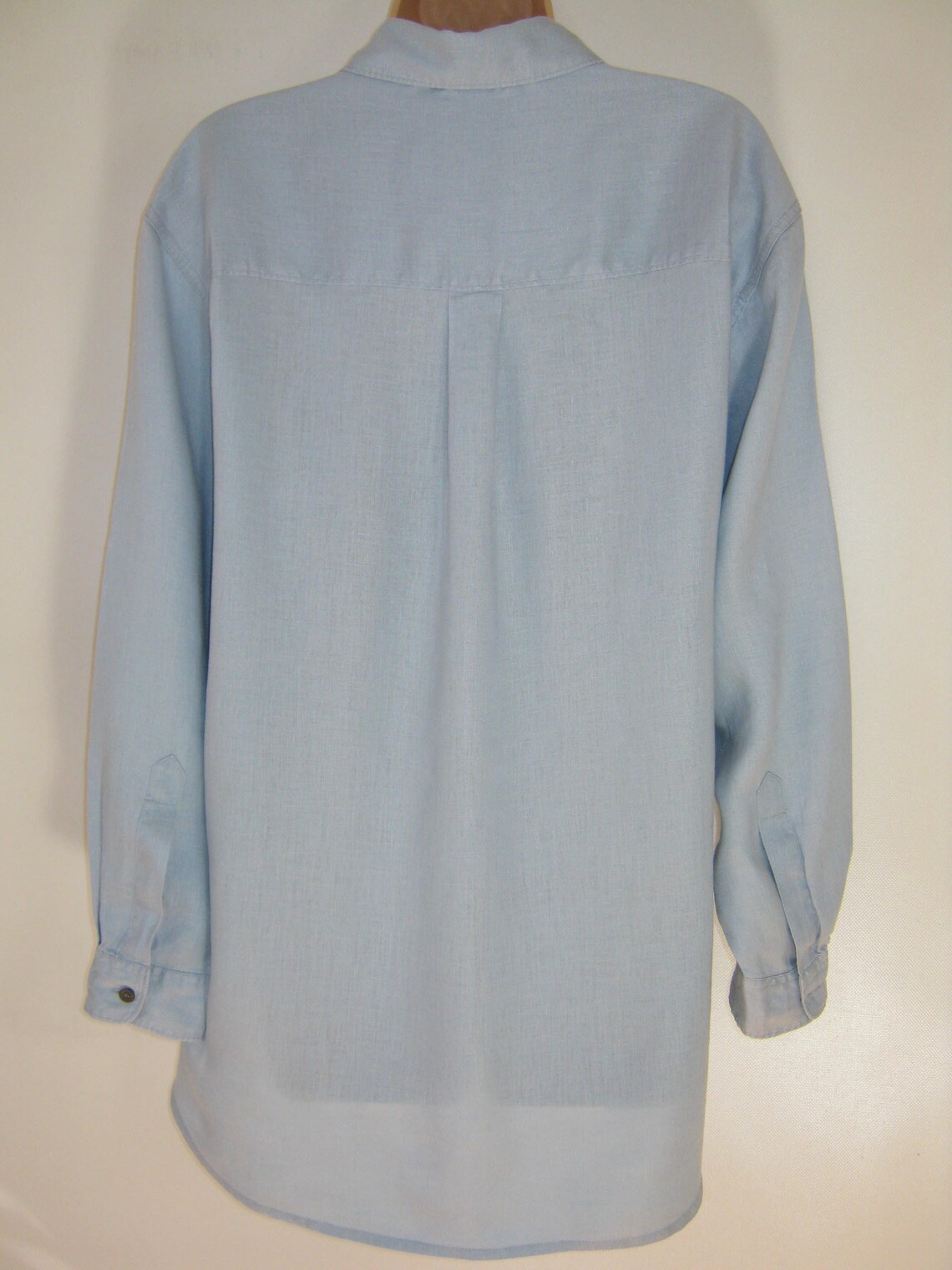 LAURA ASHLEY Vintage Slate Blue Pintuck Floral Embroidered - Etsy