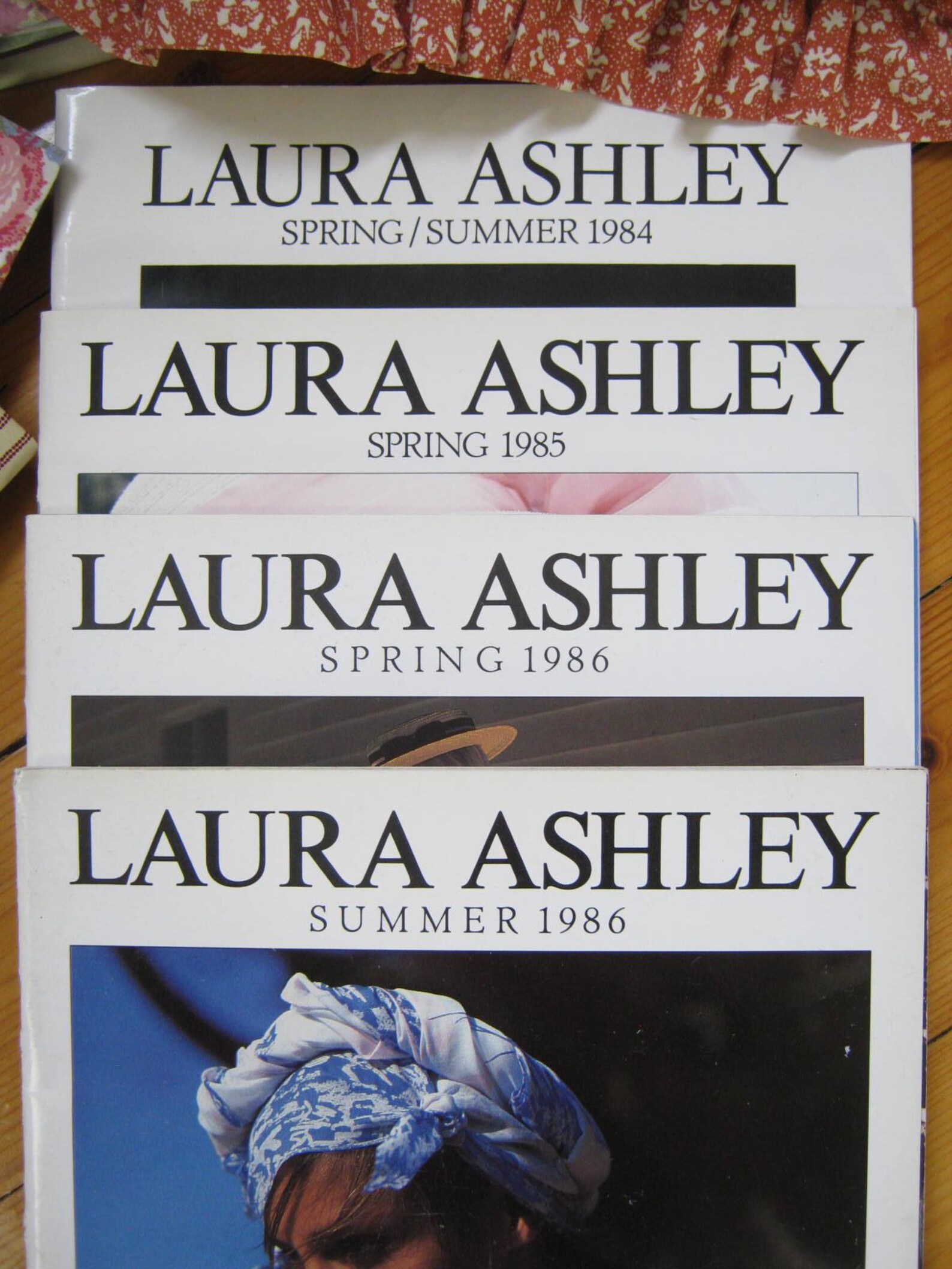 LAURA ASHLEY Vintage Fashion Catalogue Collection Set Spring and Summer ...