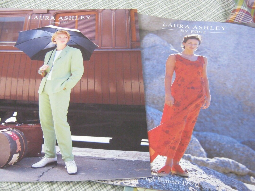 LAURA ASHLEY Vintage Rare 1997 Spring and High Summer Pre-view Leaflets ...