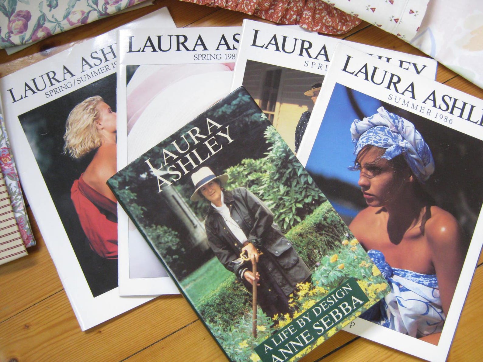 LAURA ASHLEY Vintage Fashion Catalogue Collection Set Spring and Summer ...