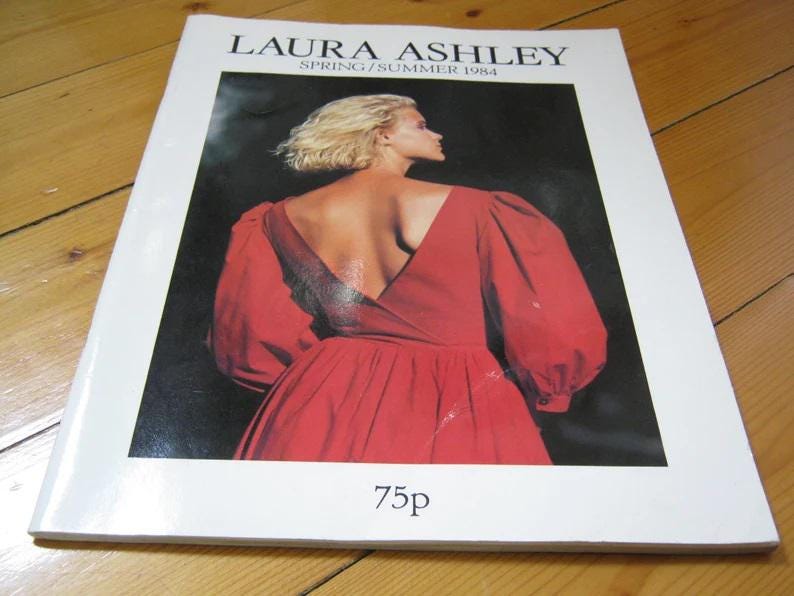 LAURA ASHLEY Vintage Fashion Catalogue Collection Set Spring and Summer ...