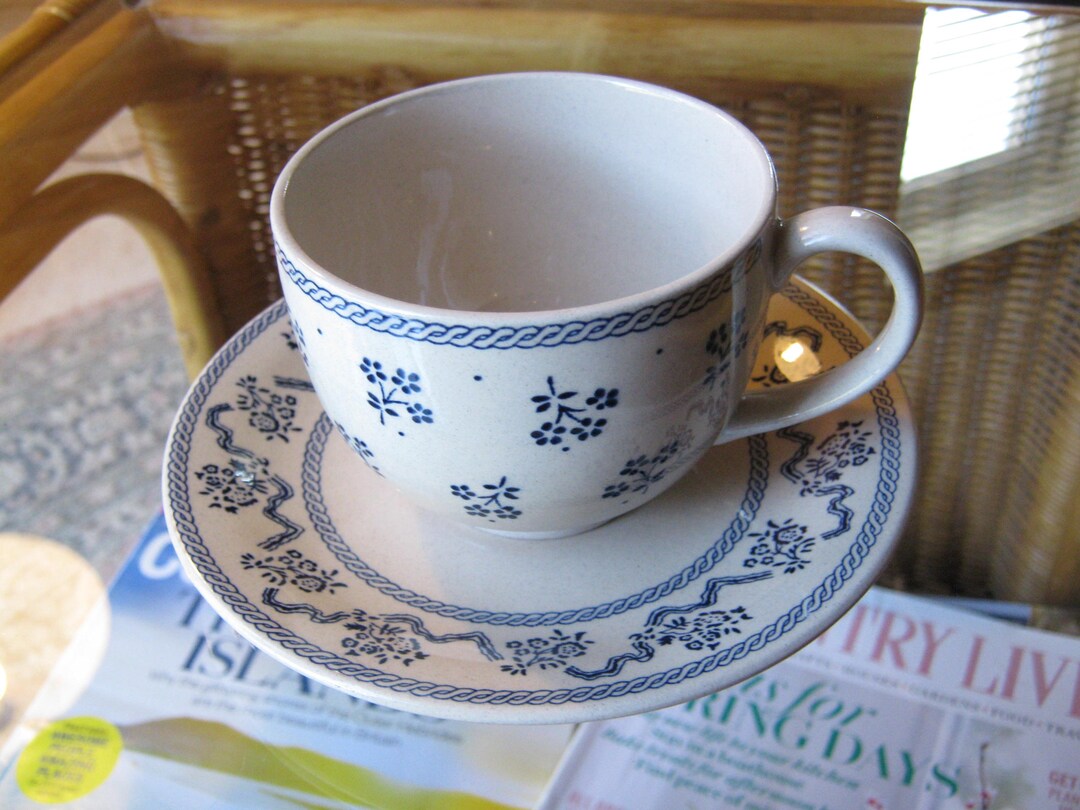 LAURA ASHLEY Vintage "petite Fleur" Ironstone Tea/coffee Cup With ...