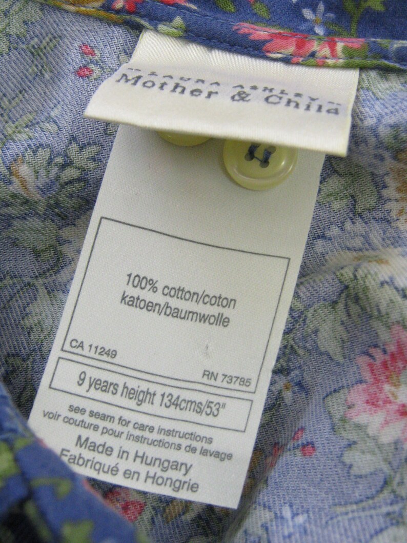 LAURA ASHLEY Vintage Girls' Mother&Child Label | Etsy