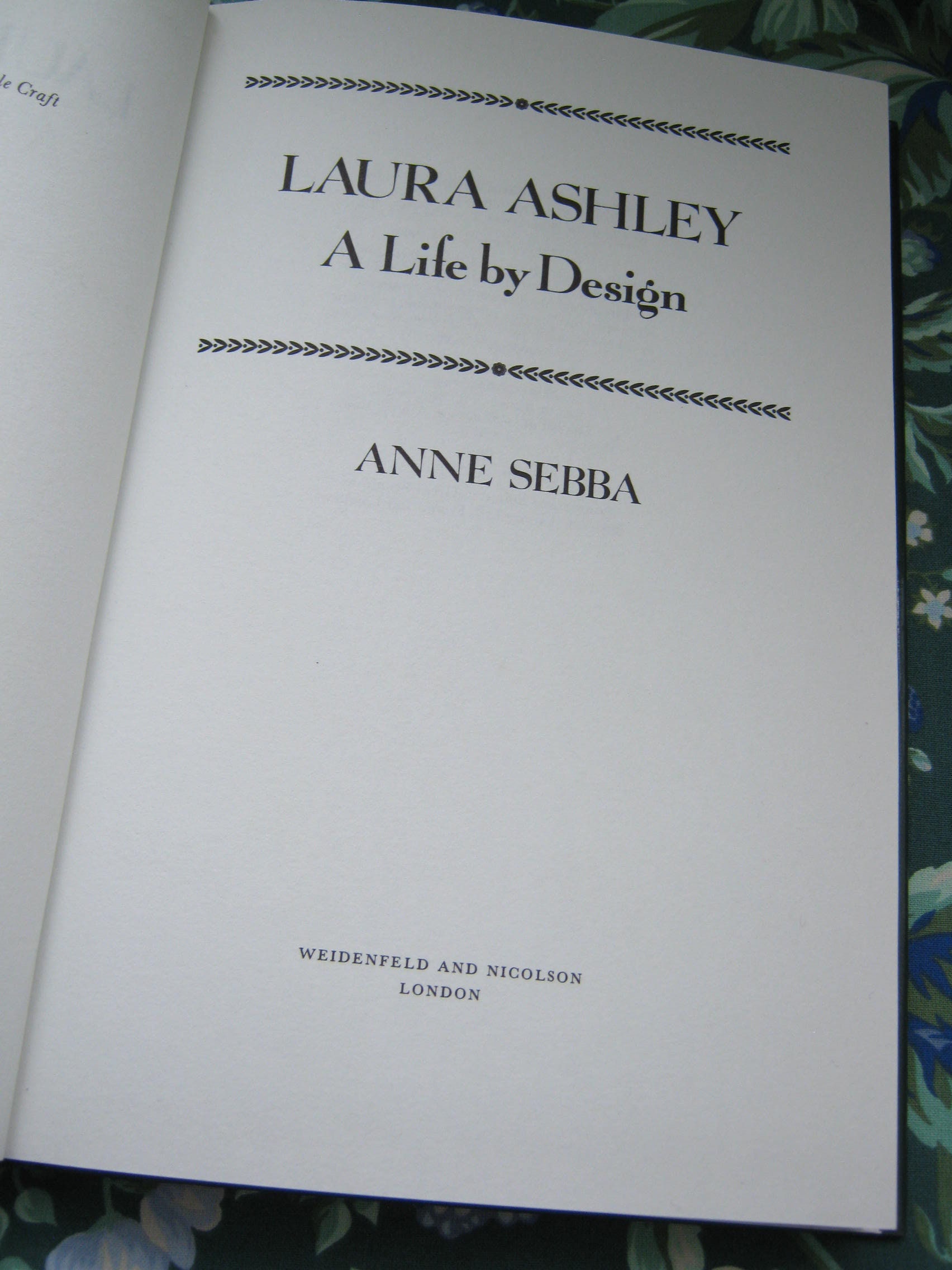 LAURA ASHLEY Vintage 1990 "a Life by Design" Hardback Biography Book by ...