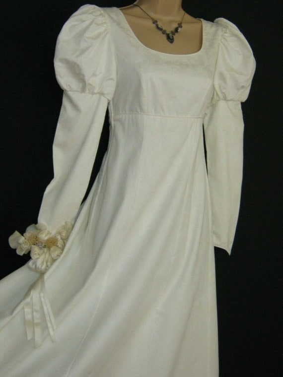 LAURA ASHLEY Vintage Regency Jane Austen Style Ivory … - Gem