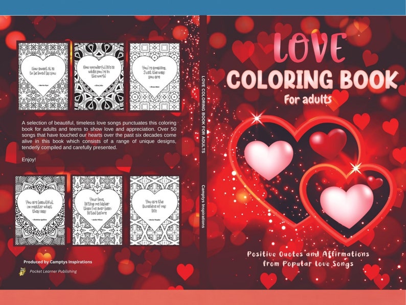 Love Coloring Book, Love Coloring Sheets, Printable Valentine's Day ...